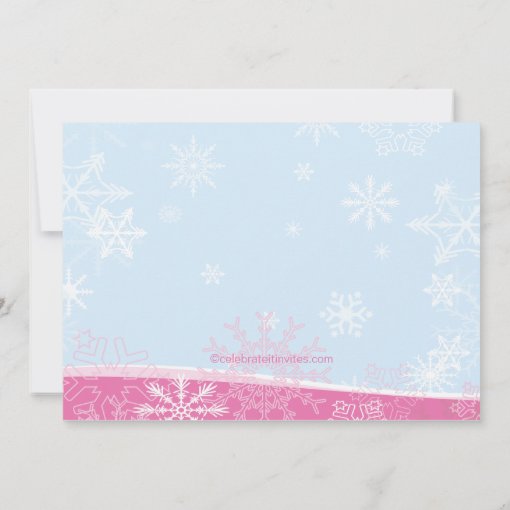 Pink Ice Skating Birthday Party Invitation | Zazzle