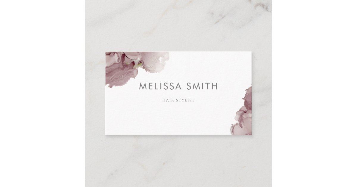 pink ink abstract business card | Zazzle
