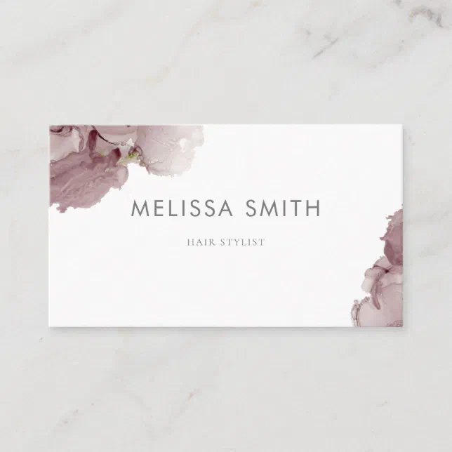 pink ink abstract business card | Zazzle
