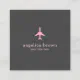 Pink Jet Business Card – Modern Aviation Style | Zazzle