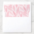 Pink jungle leaves | zoo theme | envelope liner | Zazzle