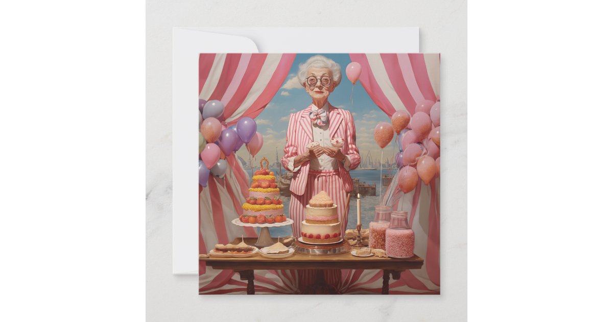 Pink Lady Birthday Party Invitation | Zazzle