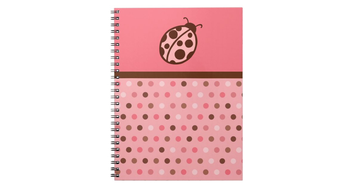 Pink Ladybug Notebook | Zazzle