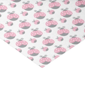 Pink Ladybug Tissue Paper | Zazzle