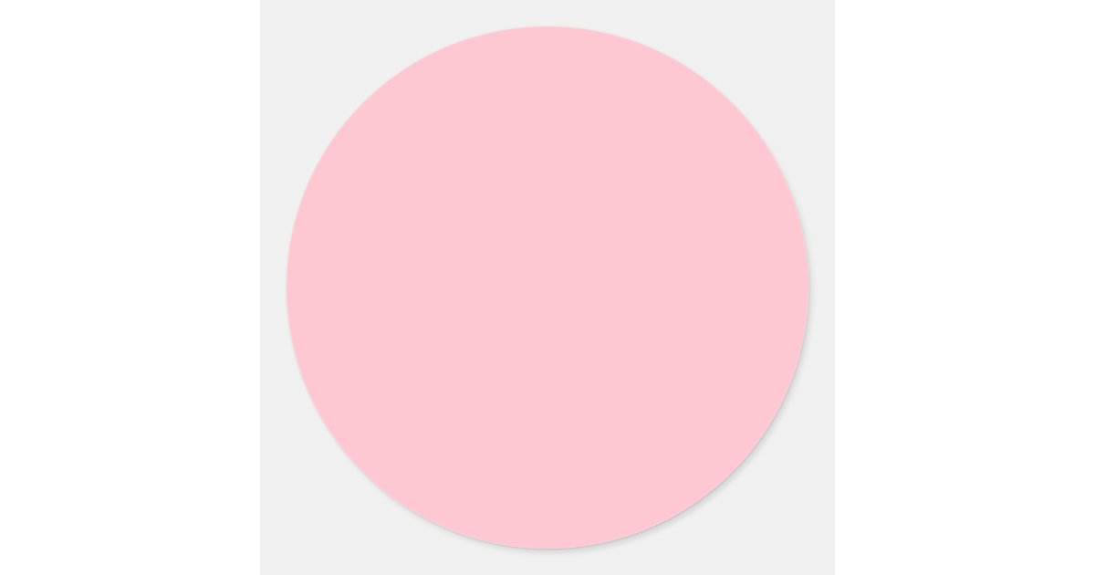Pink Large Classic Round Sticker | Zazzle