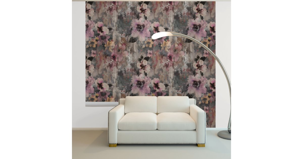 Pink Large Flower Floral Wallpaper | Zazzle