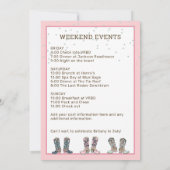 Pink Last Rodeo Bachelorette Party Invitation | Zazzle