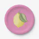 Pink Lemon Lemonade Birthday Party Paper Plates | Zazzle