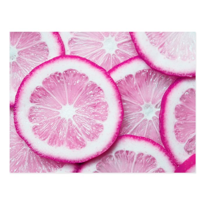 Pink lemon postcard | Zazzle.com