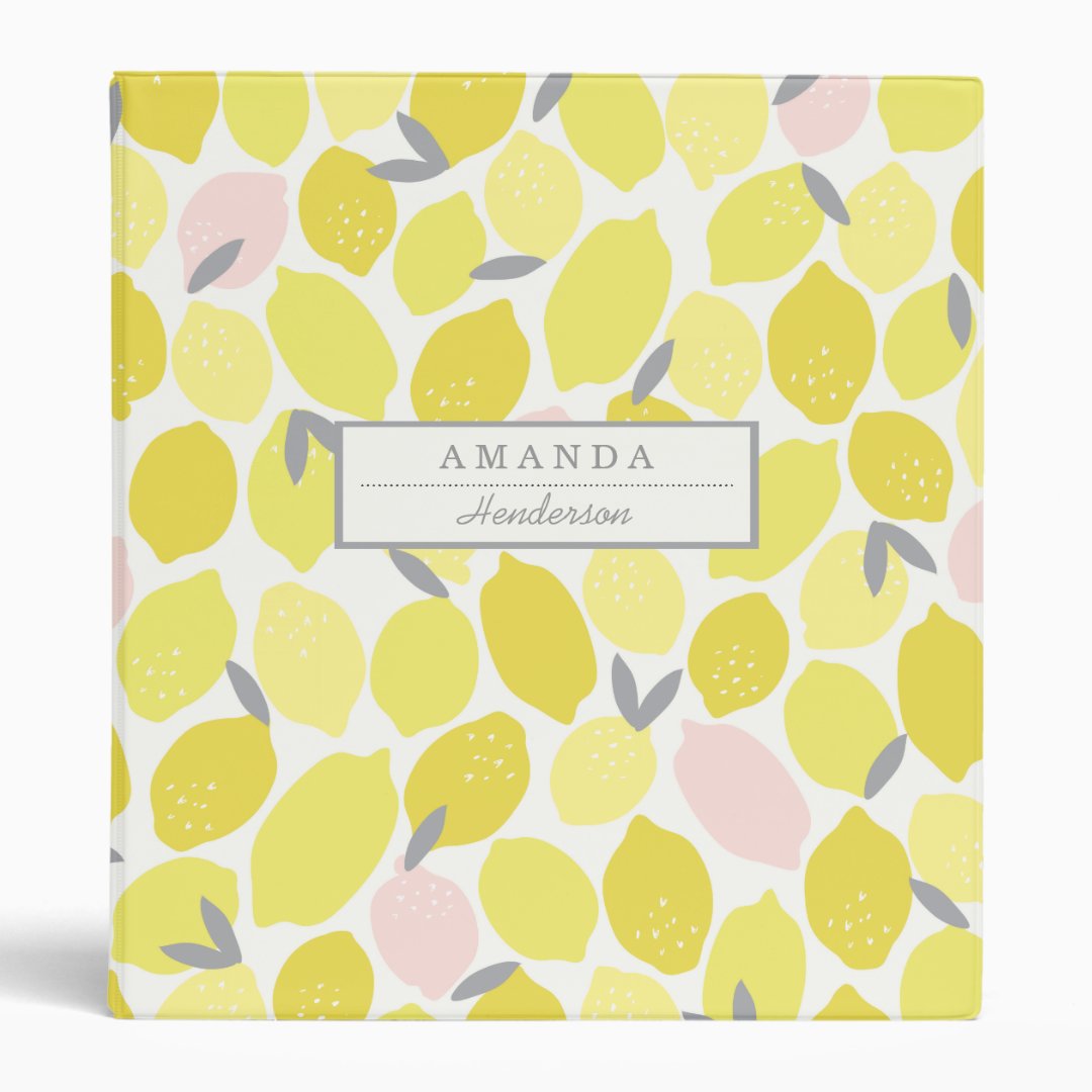 Pink Lemonade by Origami Prints Custom Binder | Zazzle