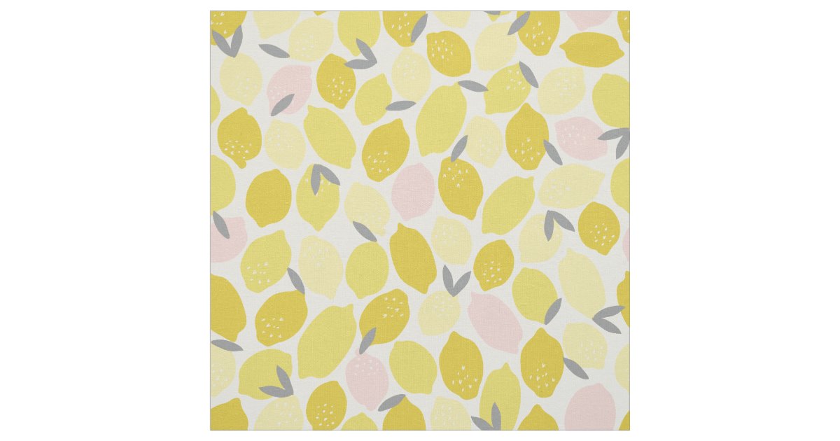 Pink Lemonade Fabric | Zazzle
