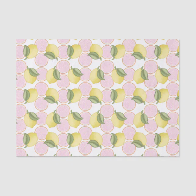 Pink Lemonade Lemon Birthday Party Tissue Paper | Zazzle