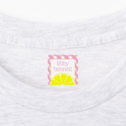 Pink Lemonade Personalized Clothing Labels | Zazzle