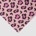 Pink Leopard Animal Print Tissue Paper | Zazzle
