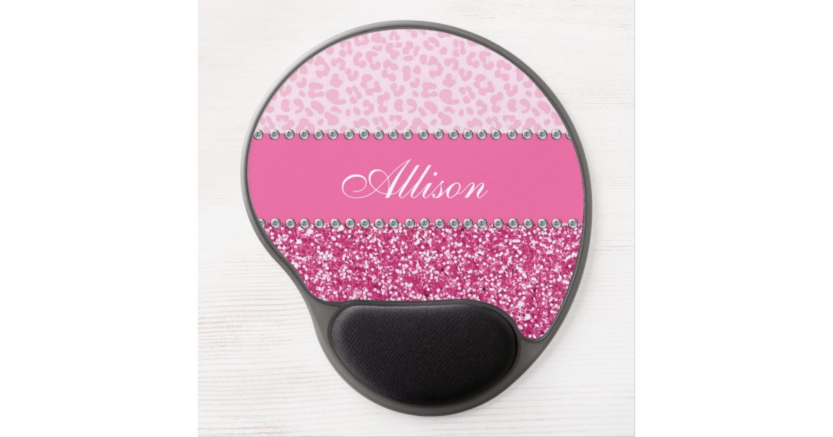 Pink Leopard Chic Diva Mouse Pad | Zazzle