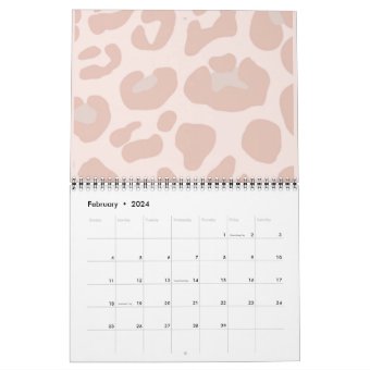 Pink Leopard Print 2021 Calendar | Zazzle