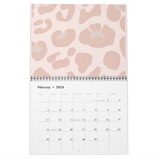 Pink Leopard Print 2021 Calendar | Zazzle