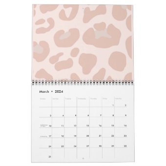 Pink Leopard Print 2021 Calendar | Zazzle