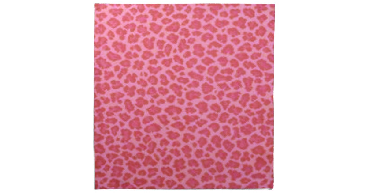 Pink Leopard Print Napkins | Zazzle