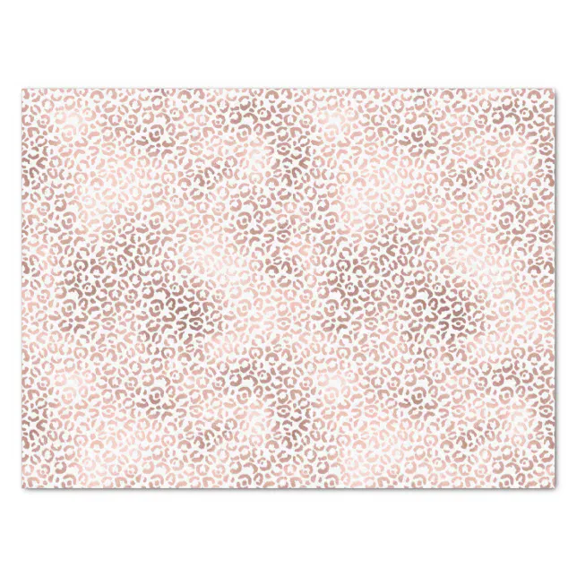 Pink Leopard Print Tissue Paper | Zazzle