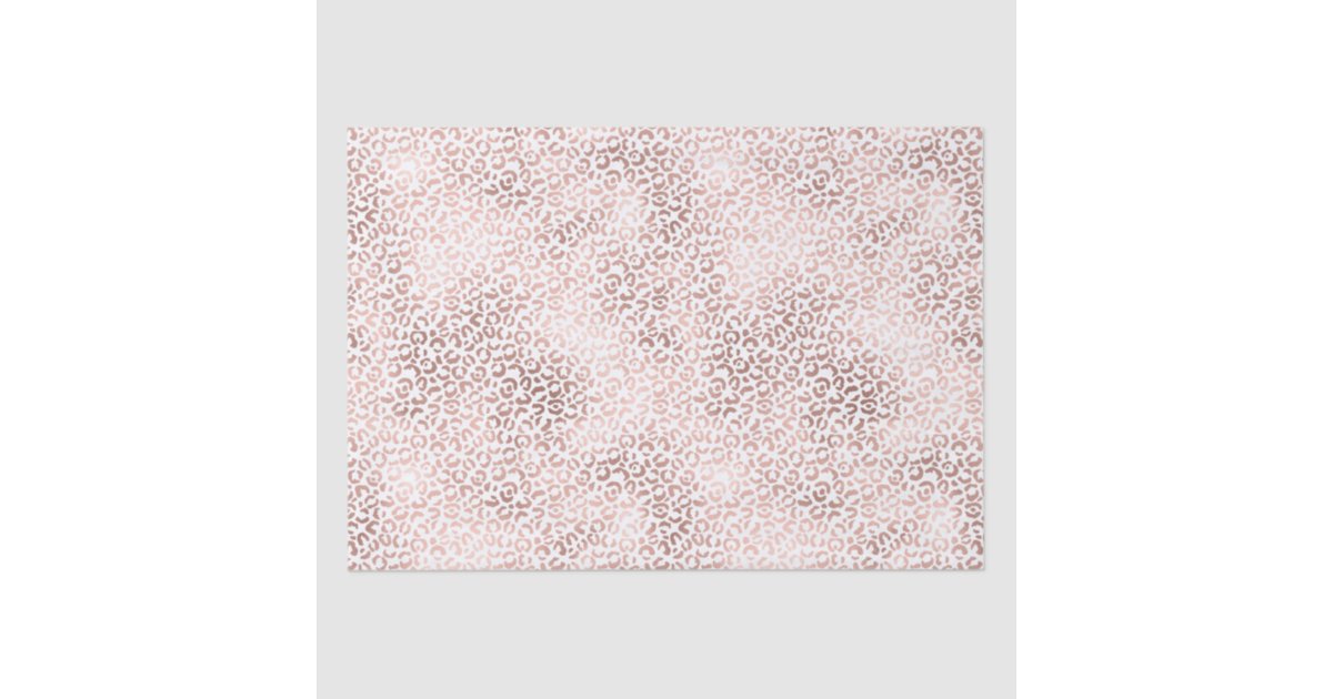 Pink Leopard Print Tissue Paper | Zazzle