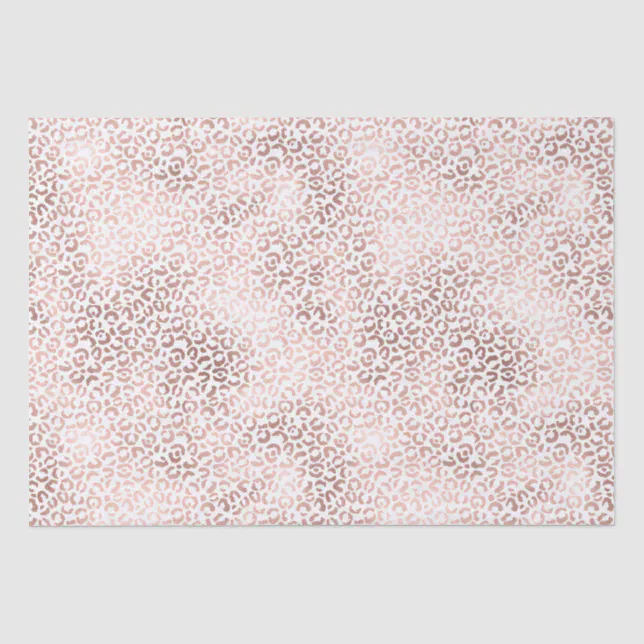 Pink Leopard Print Tissue Paper | Zazzle