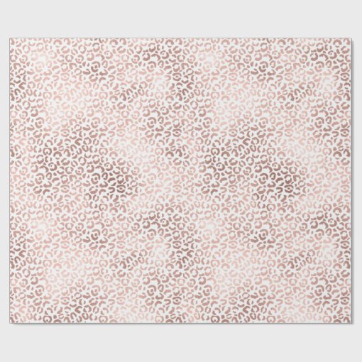 Pink Leopard Print Wrapping Paper | Zazzle
