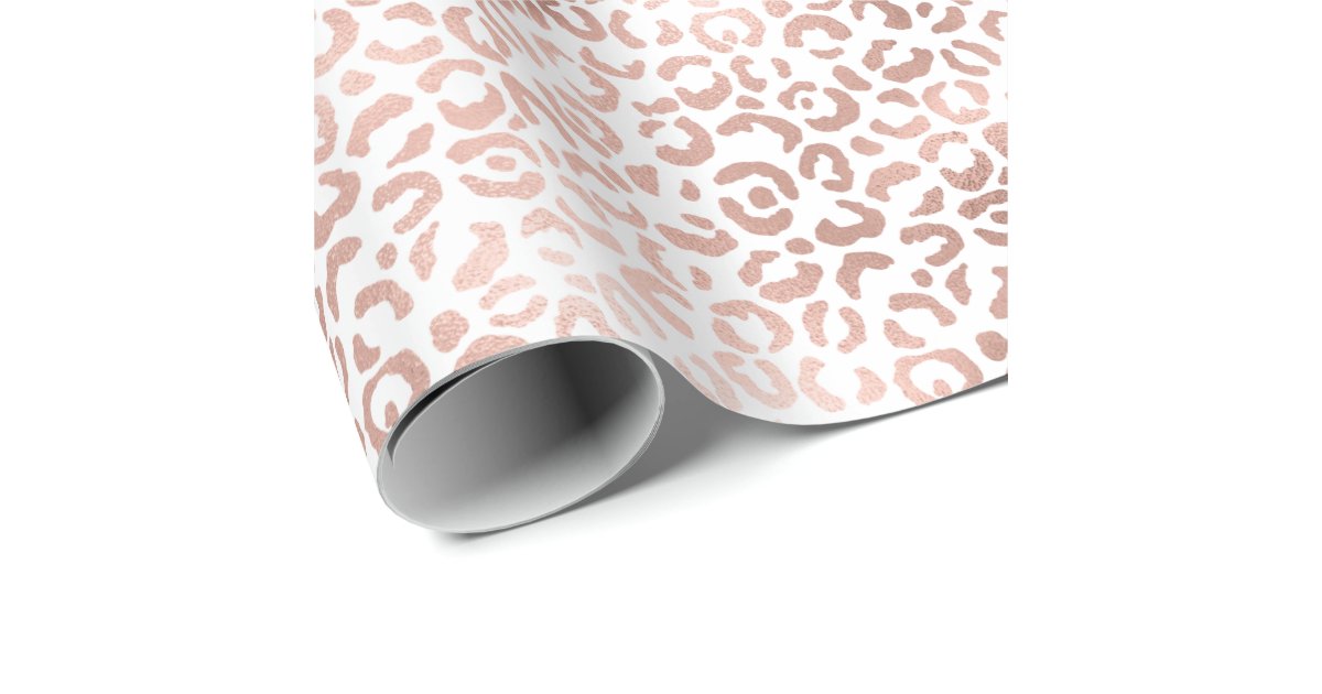 Pink Leopard Print Wrapping Paper | Zazzle