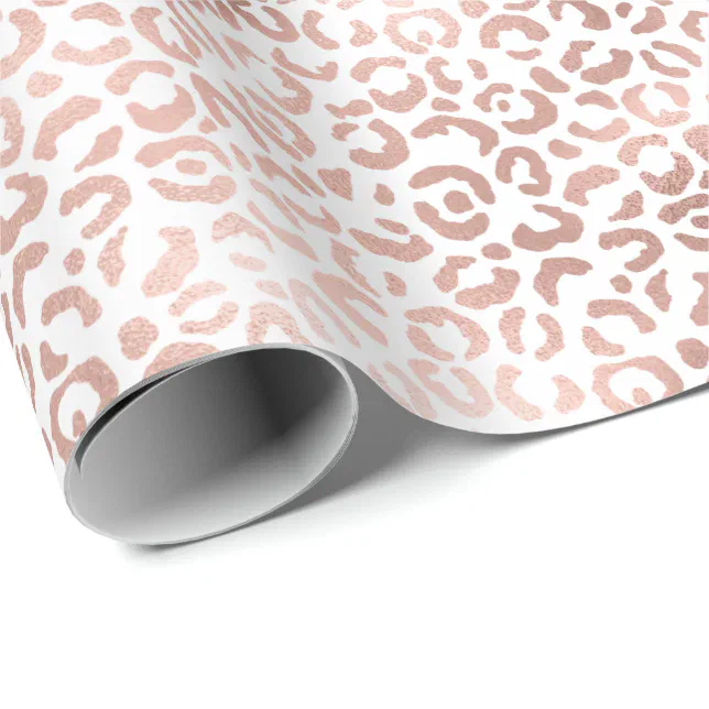 Pink Leopard Print Wrapping Paper | Zazzle