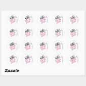 Pink Let's Go Girls Last Rodeo Classic Round Sticker | Zazzle