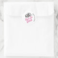 Pink Let's Go Girls Last Rodeo Classic Round Sticker | Zazzle
