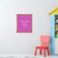 Pink Letter Board Sign Custom Message Poster | Zazzle