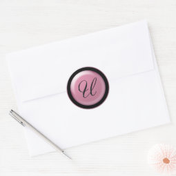 Pink Letter U Sticker | Zazzle