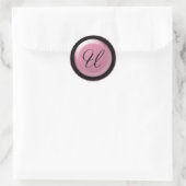 Pink Letter U Sticker | Zazzle