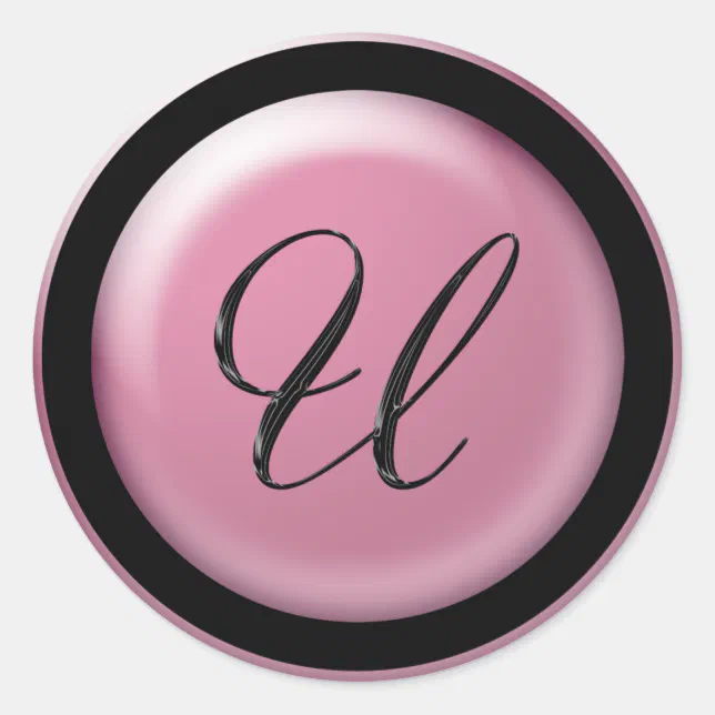Pink Letter U Sticker | Zazzle
