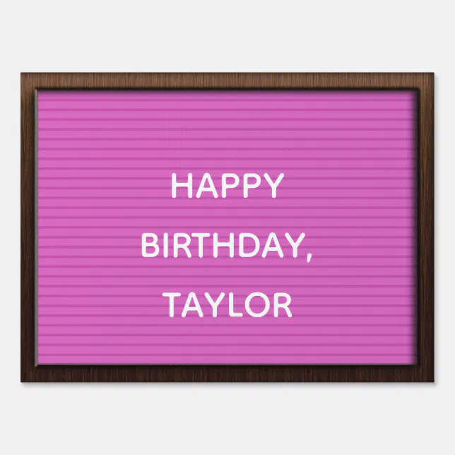 Pink Letterboard Marquee Sign Custom Message Sign | Zazzle