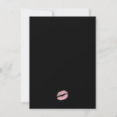 Pink Lips KISS Bachelorette Party Invitation | Zazzle