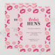 Pink Lips Kiss the Miss Glam Hens Party Invitation | Zazzle