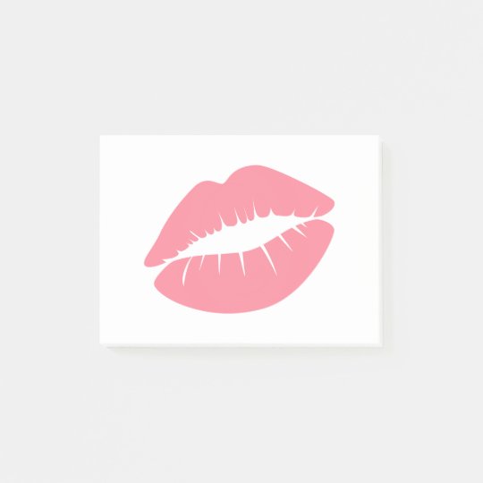 Pink Lips Post-it Notes | Zazzle.com