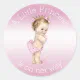 Pink Little Princess Baby Shower Classic Round Sticker | Zazzle
