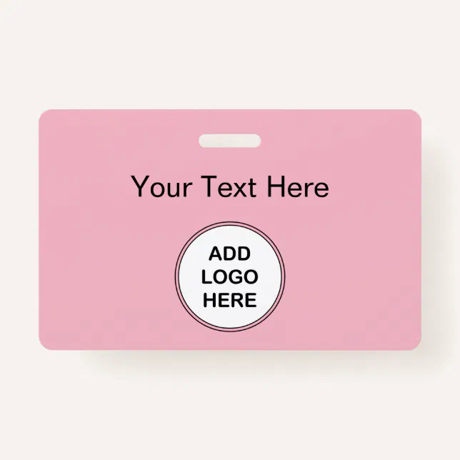 Pink Logo Badges | Zazzle