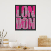 Pink London Poster | Zazzle