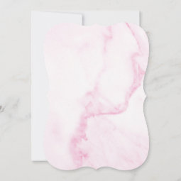 Pink Marble Birthday Invitation | Zazzle