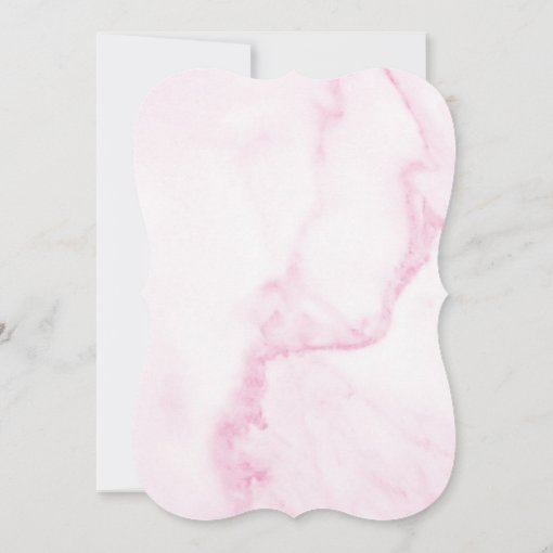 Pink Marble Birthday Invitation | Zazzle