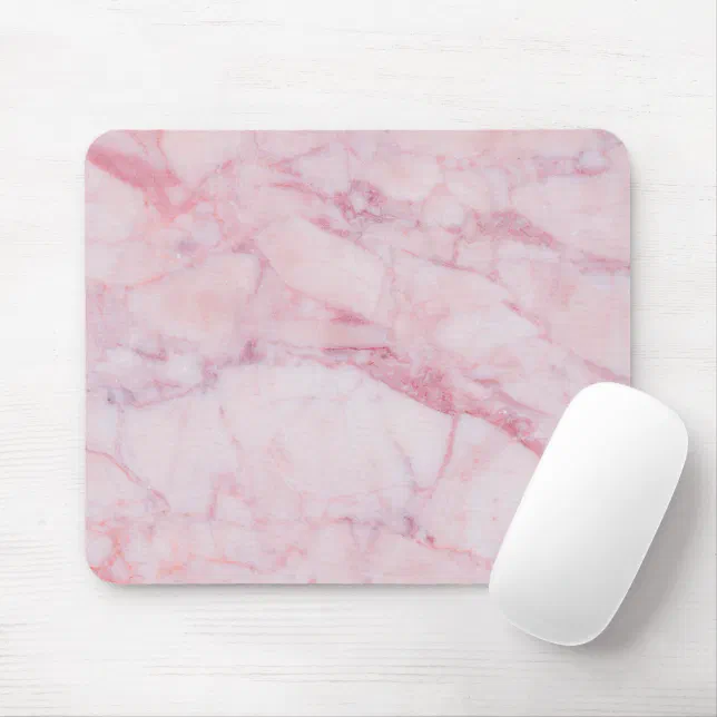 Pink Marble Mouse Pad | Zazzle