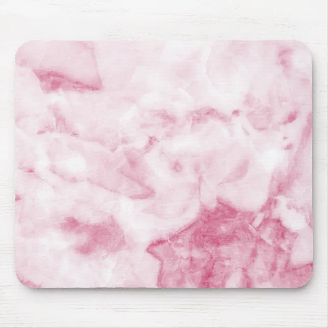 Pink Marble Mouse Pad | Zazzle