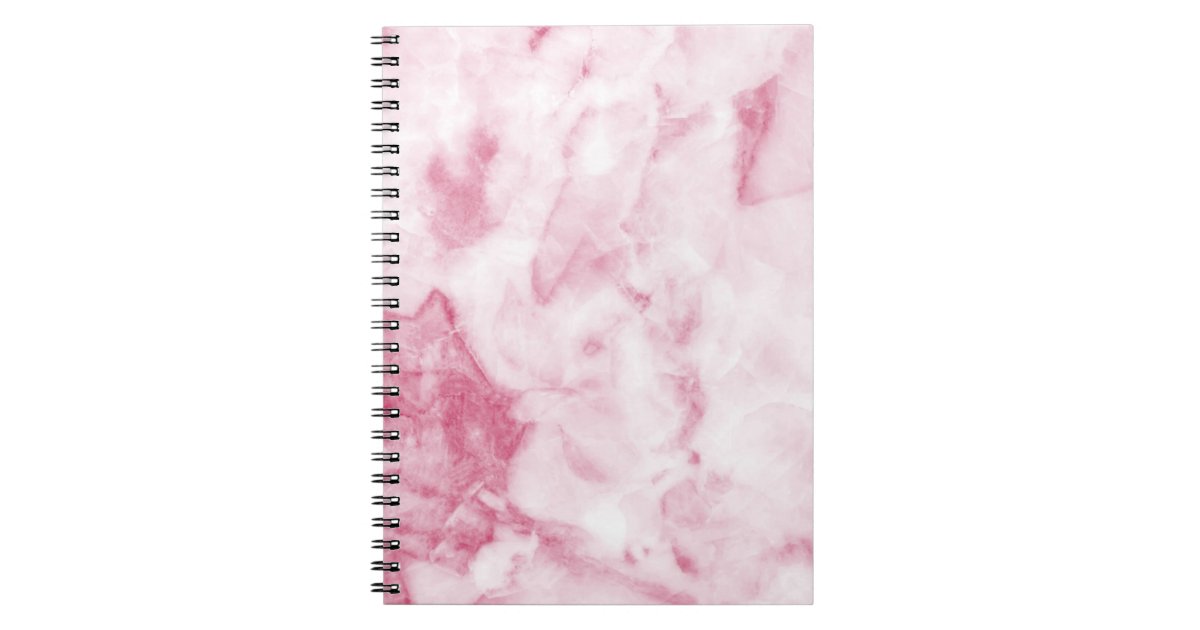 Pink Marble Notebook | Zazzle