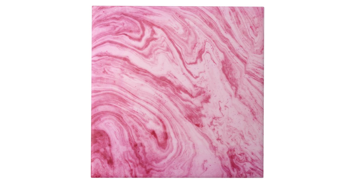 pink marble texture pattern elegant beautiful ceramic tile | Zazzle