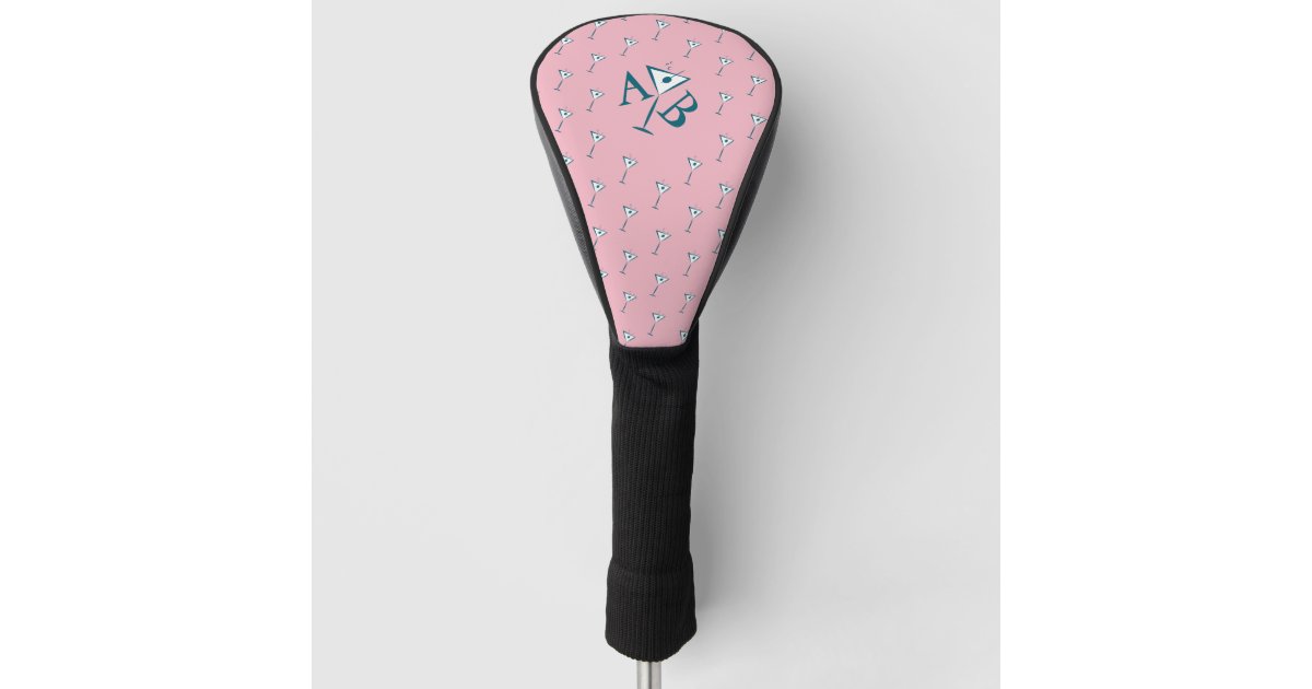 Pink Martini Monogram Golf Head Cover | Zazzle
