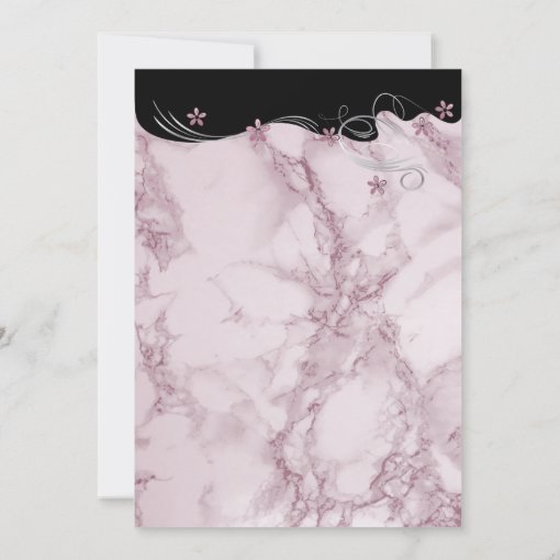 Pink Mauve Marble Wedding Invitation Template | Zazzle
